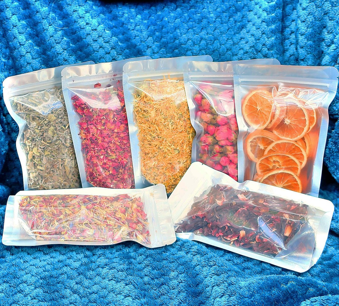 New Moon Bath Flowers - Self Love Bath Ritual - Extra Flowers for Your ...