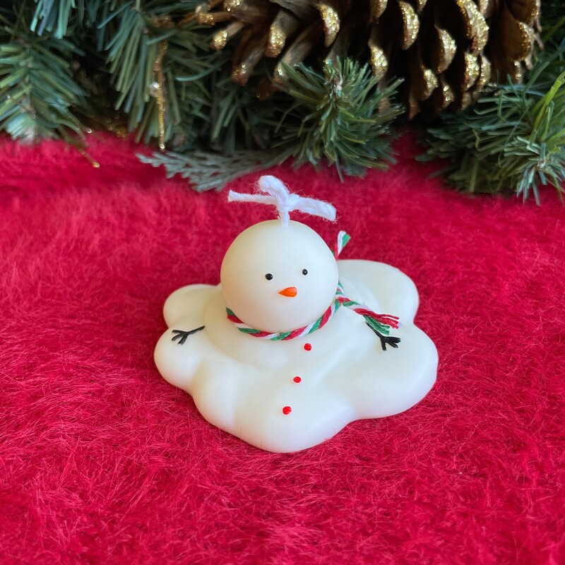 Snowman Candle - Etsy