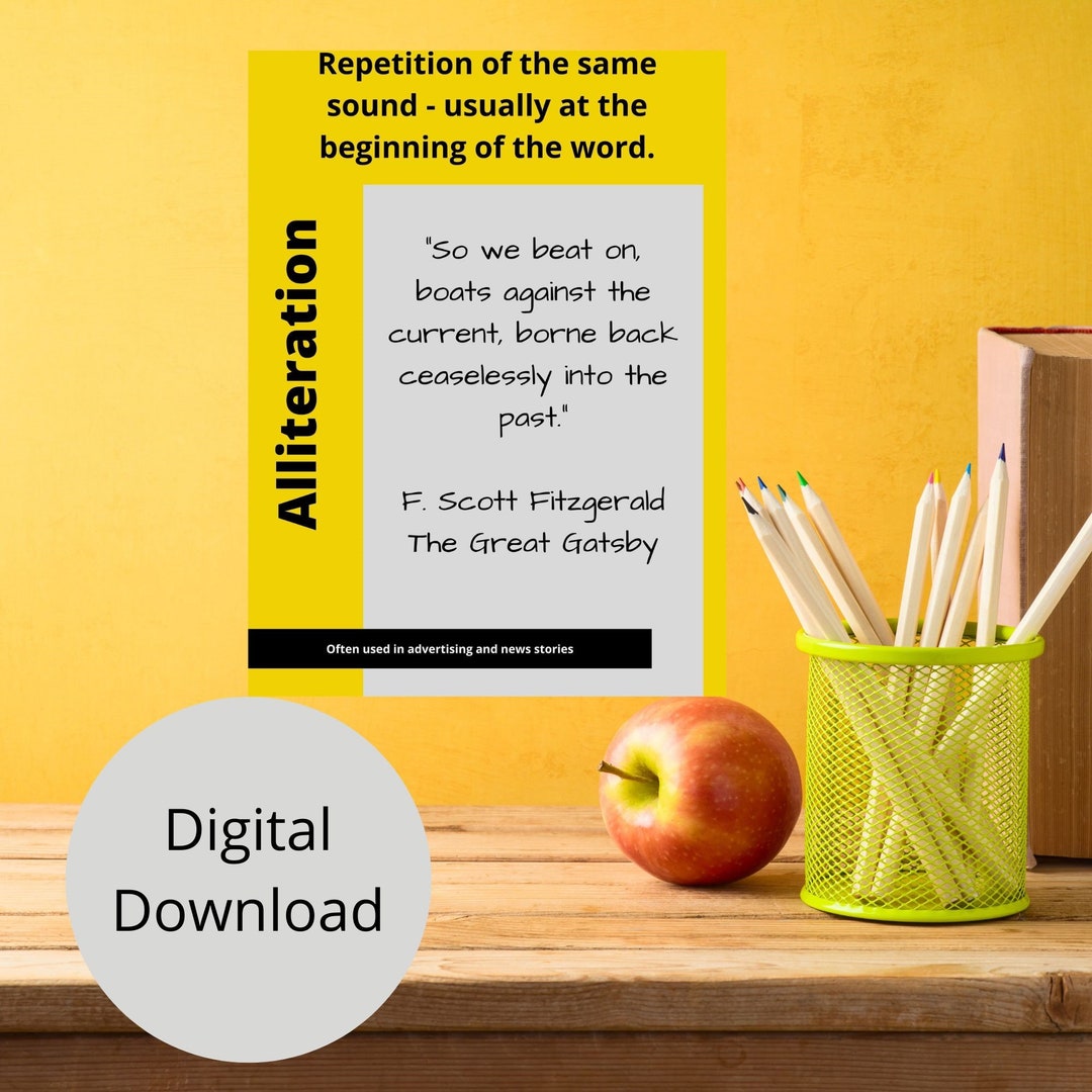 Literary Devices Posters 20 X 30 -- Easily Resized Digital Downloads - Etsy
