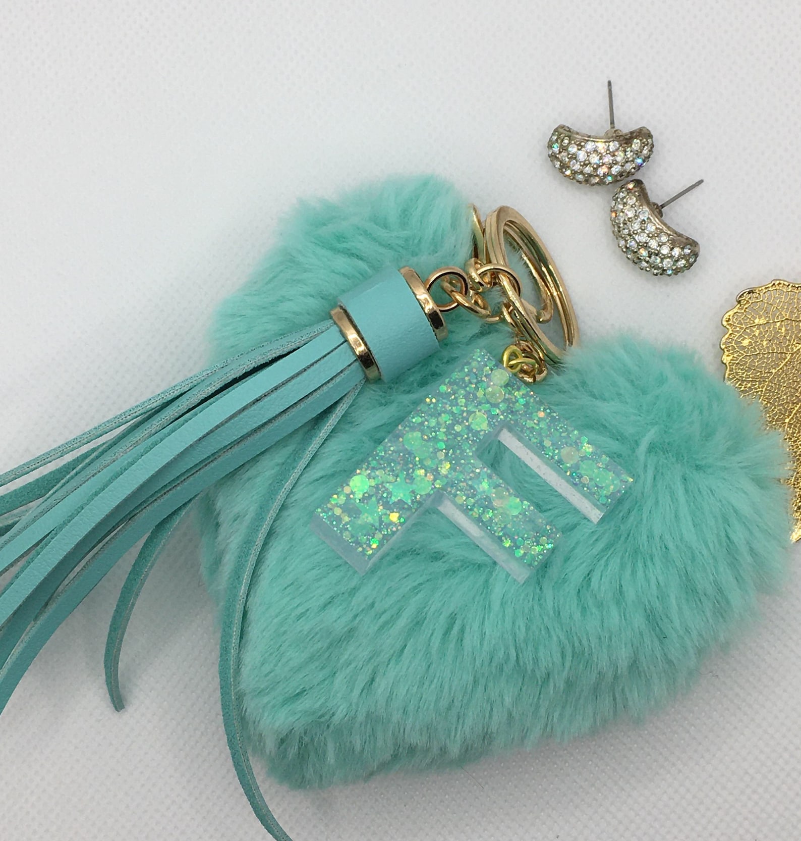 Fluffy Heart Keychain With Resin Letter - Etsy Fluffy Heart Keychain With Resin Letter - Etsy