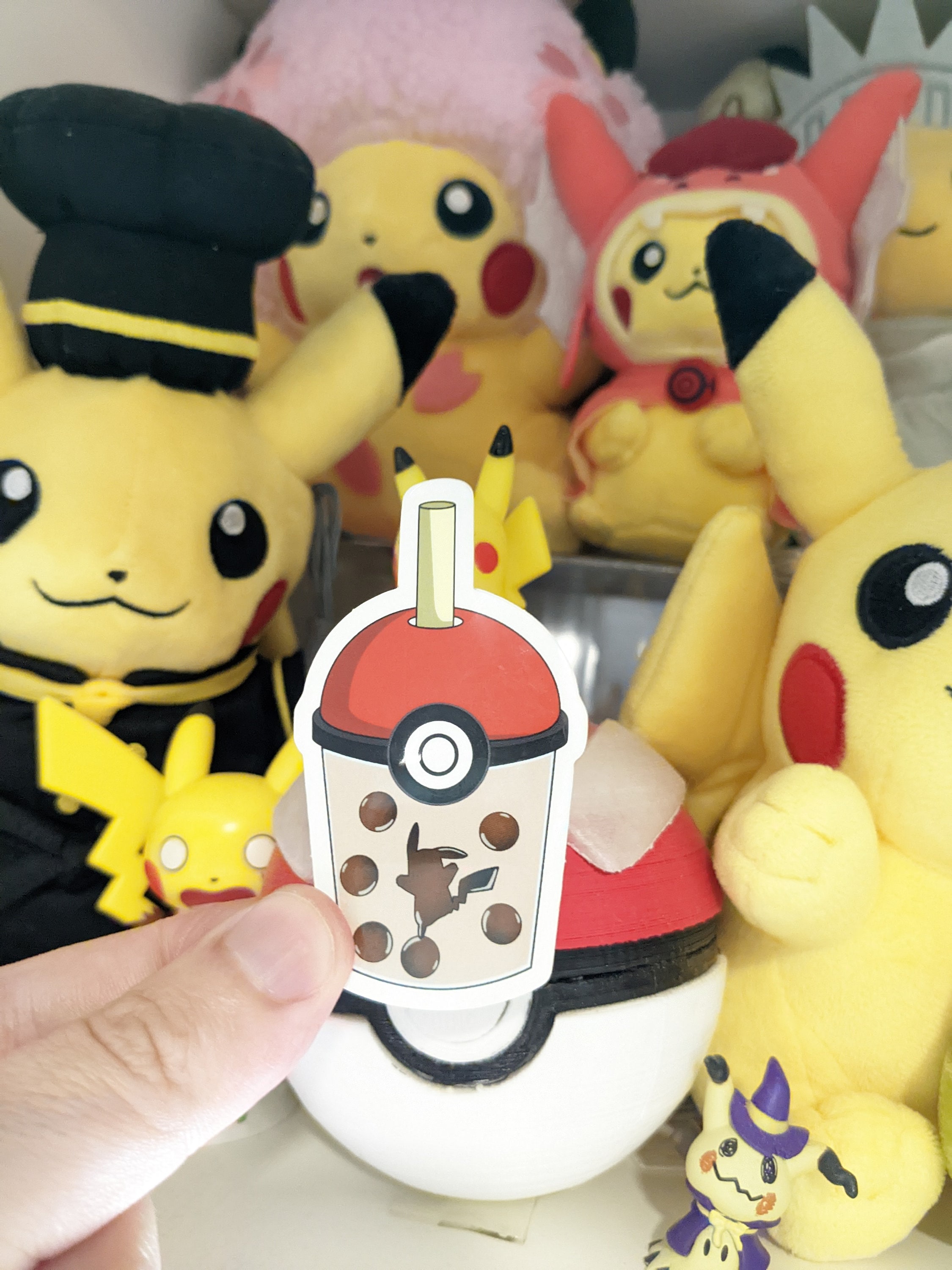 Pokemon Boba Milk Tea Drink Catch All the Drinks Sticker - Etsy