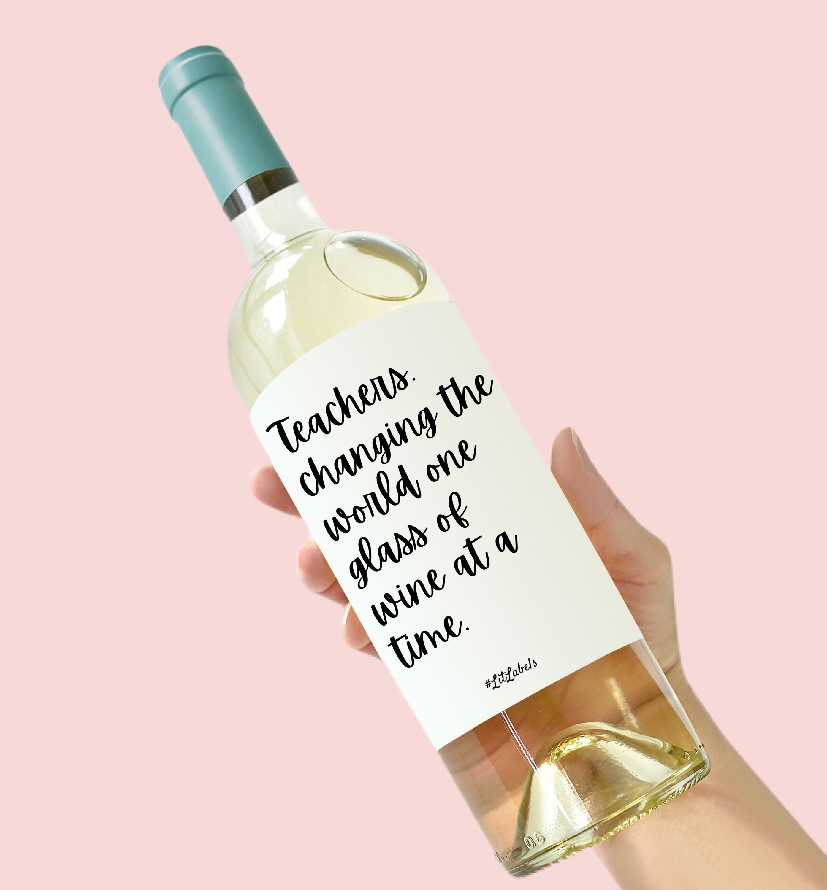 Teacher Appreciation Teach Funny Cute Wine Bottle Label - Etsy