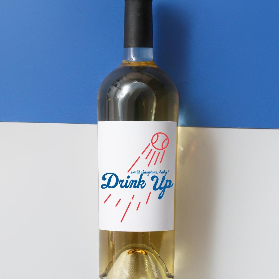Drink up World Series Baseball MLB Dodgers Los Angeles Winners ...