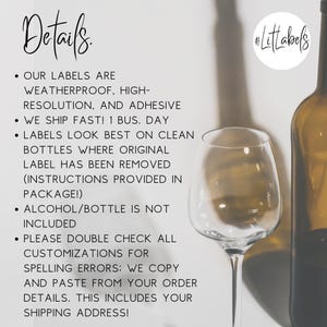 Handwriting Love Letter, Note Picture Wine, Champagne Label Gift ...
