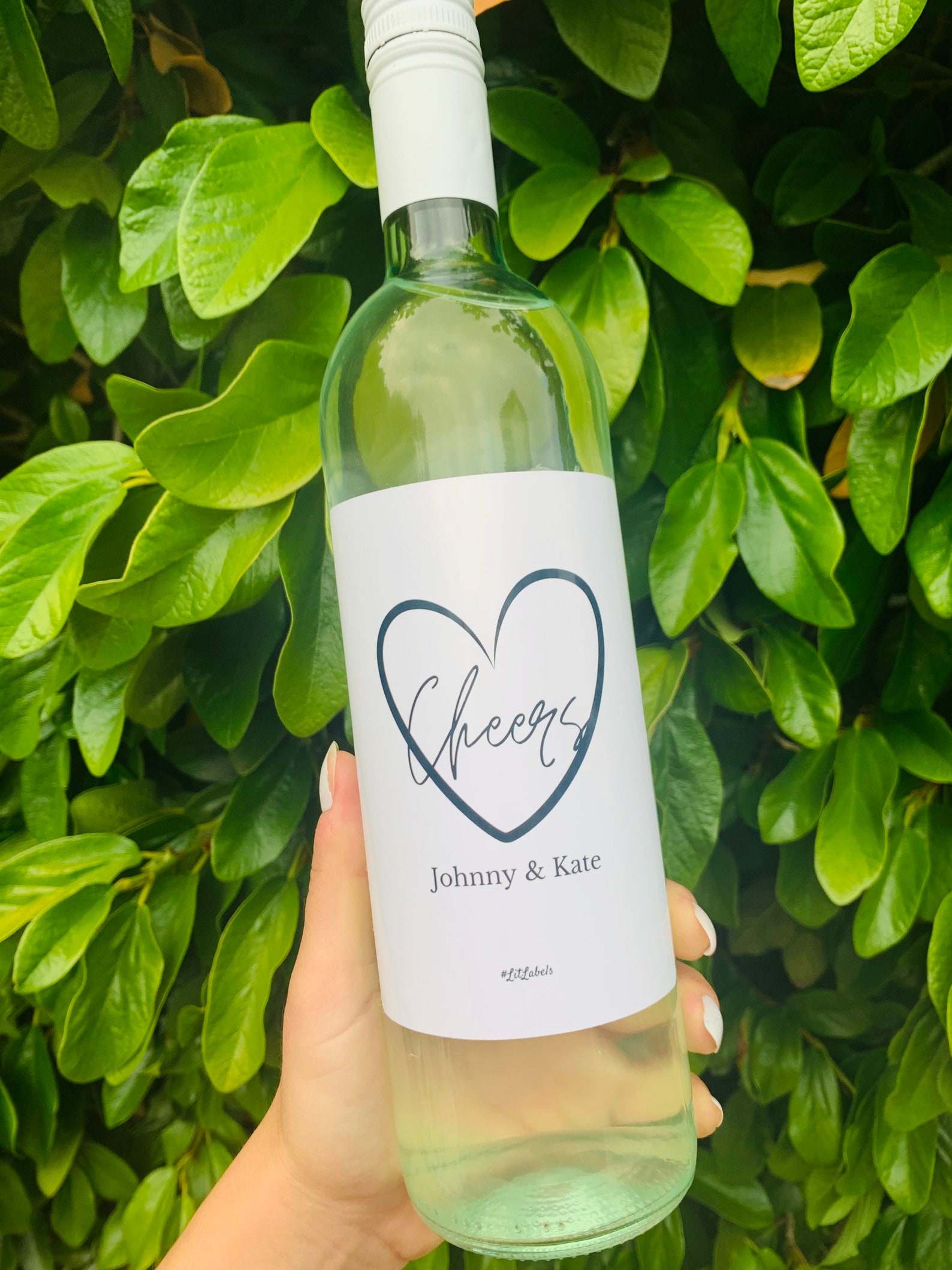 CUSTOM Congrats Cheers Wine Bottle Label Cute Gift for Him Her | Etsy