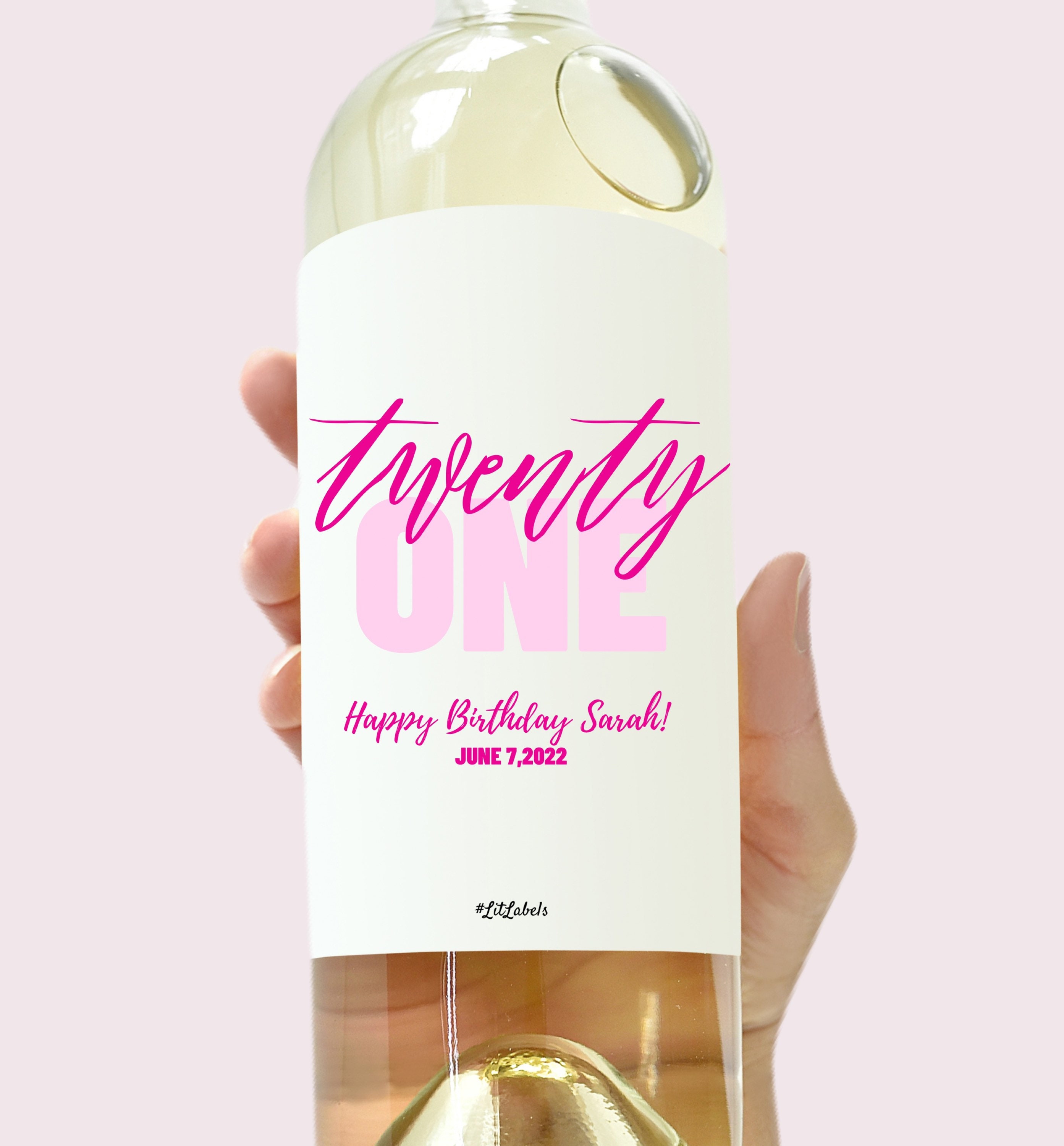 Custom Twenty One Legal 21st Birthday Pink Girly Finally 21 - Etsy