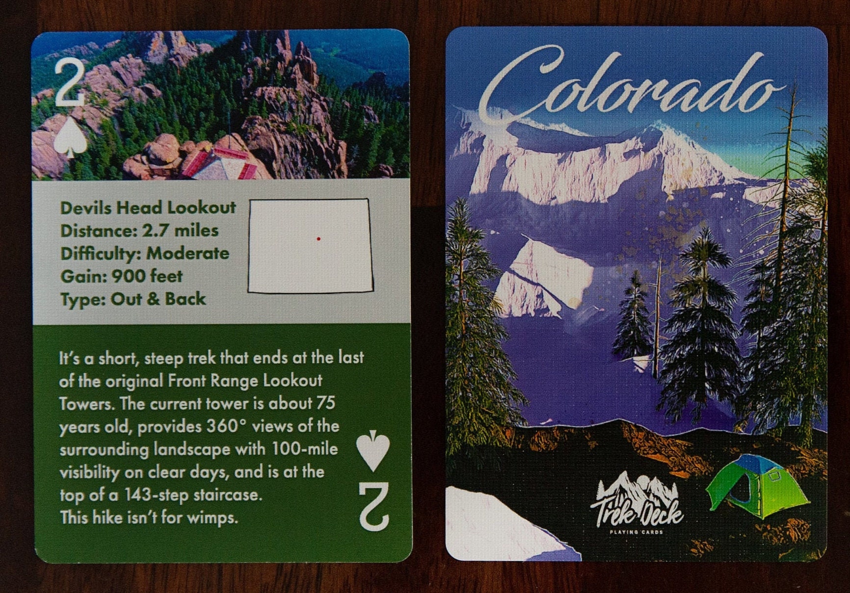 COLORADO Playing Cards: 52 Hikes in Your Pocket - Etsy