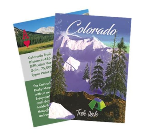 COLORADO Playing Cards: 52 Hikes in Your Pocket | Etsy