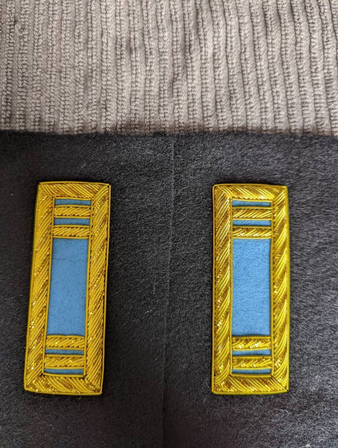 1860s Civil War Officer Insignia, Regulation Single Border, Sky Blue ...