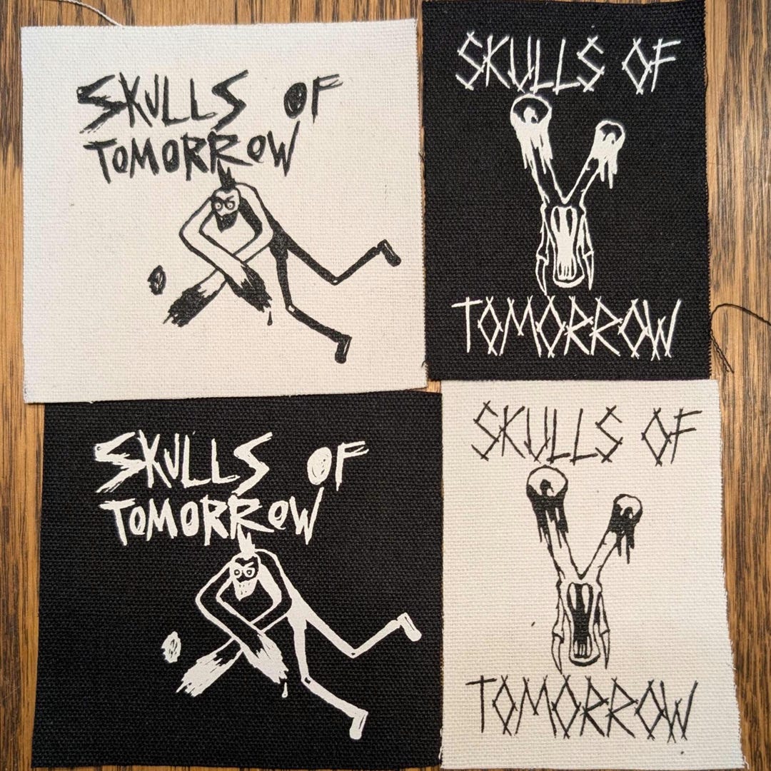 Skulls of Tomorrow Punk Patches Set (all 4) - Etsy