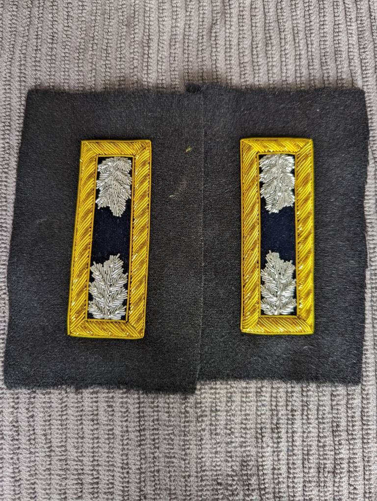 1860s Civil War Officer Insignia, Regulation Single Border, Dark Blue ...