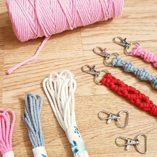 DIY Macrame Key Chain Kit Make Your Own Key Rings | Etsy