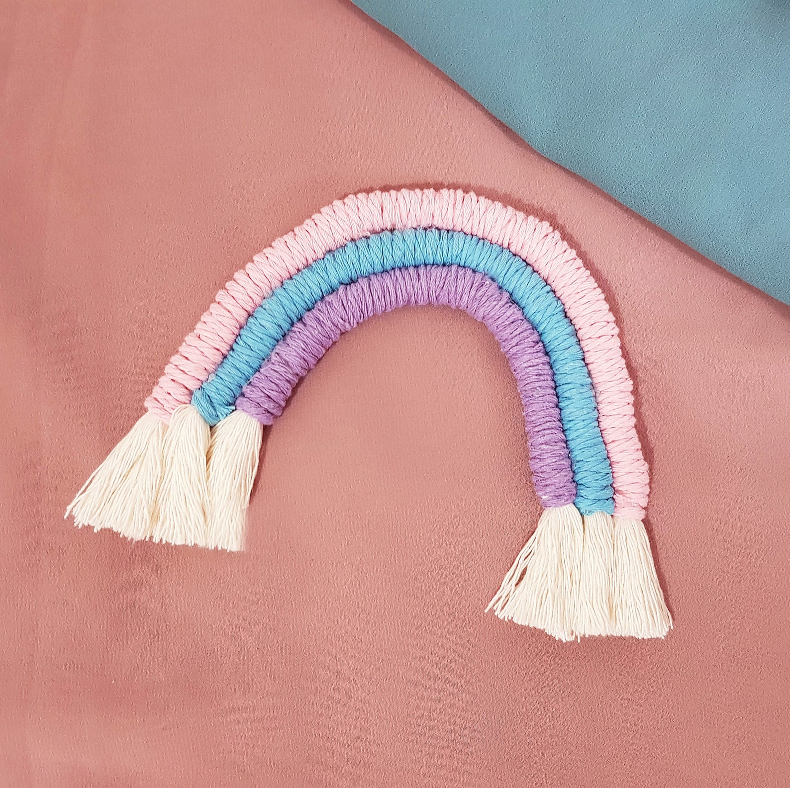 DIY Macrame Rainbow Hanging Kit Make Your Own Rainbow | Etsy