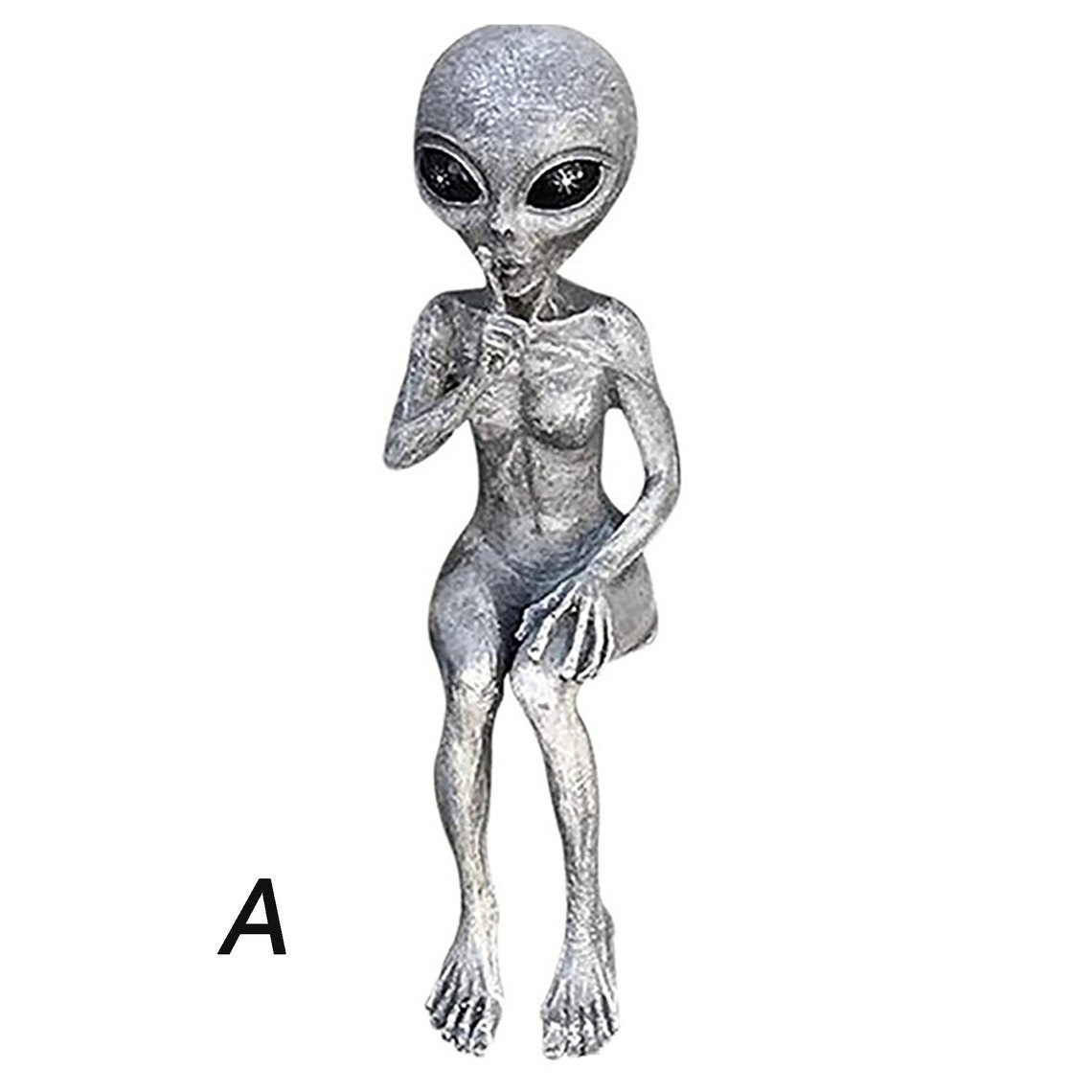 Alien Garden Decor Resin Statue ArtHalloween Garden Statues | Etsy