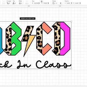 ABCD Back in Class Svg, Back to School Svg, Pencil Lightening Bolt Svg ...