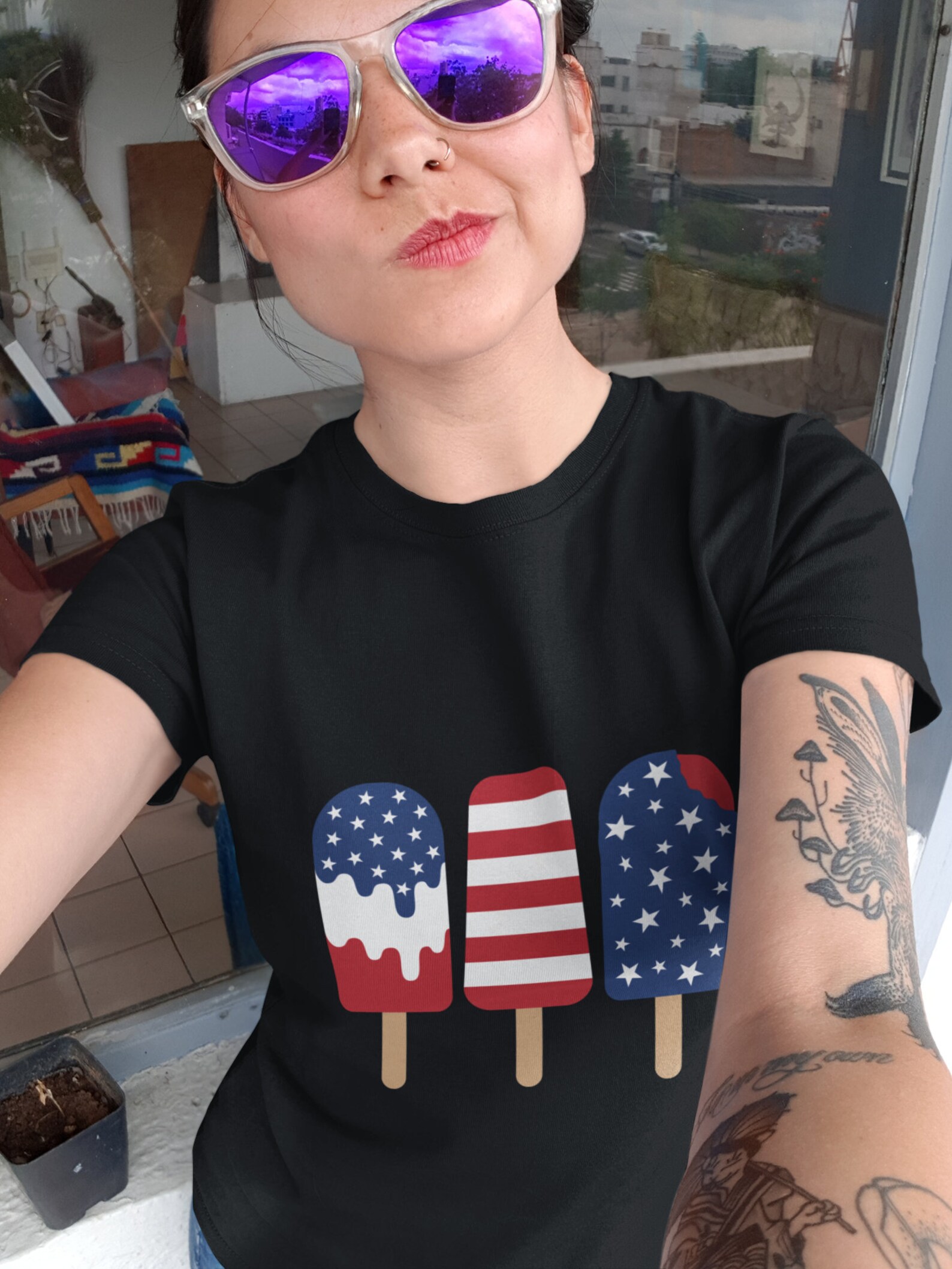 Popsicle American Flag SVG Patriotic 4th of July Popsicle | Etsy