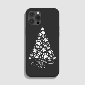 Paw Tree Svg, Christmas Tree With Paws Svg, Dog Paw Print Tree Svg, Dog ...