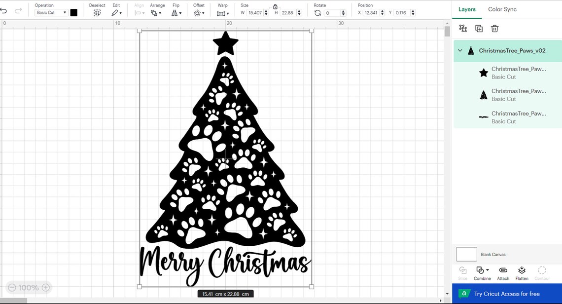 Paw Tree Svg, Christmas Tree With Paws Svg, Dog Paw Print Tree Svg, Dog ...