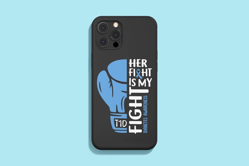 Her Fight is My Fight Diabetes Awareness Svg, Type 1 Diabetes Warrior ...