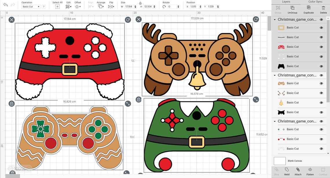 Christmas Game Controller SVG Bundle, Christmas Joysticks SVG, Funny ...