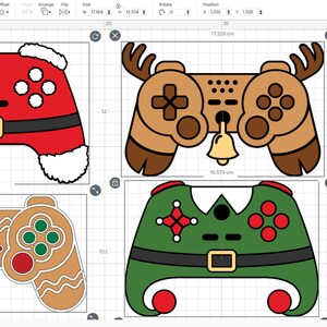 Christmas Game Controller SVG Bundle, Christmas Joysticks SVG, Funny ...
