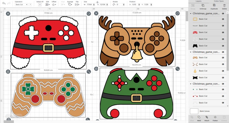 Christmas Game Controller SVG Bundle Christmas Joysticks SVG - Etsy