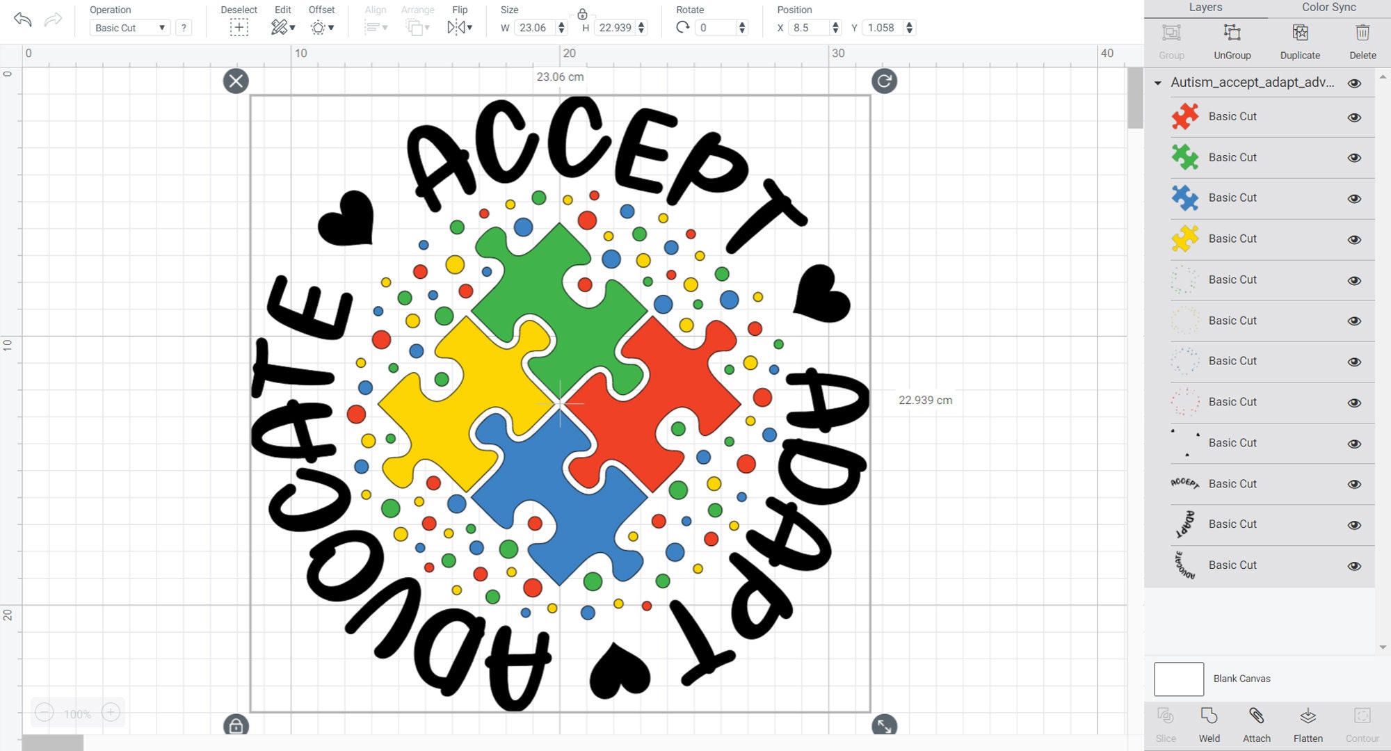 Accept Adapt Advocate SVG Autism Awareness SVG Mental Health | Etsy