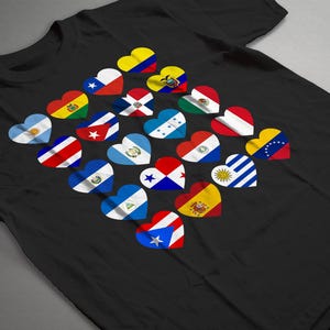Hispanic Heritage Month National Flag Bundle Png, Latino Countries Flag ...