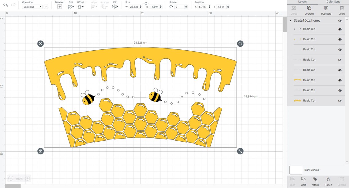 Honeycomb Drips Strata Cup SVG Honeycomb SVG Honey Drip SVG - Etsy