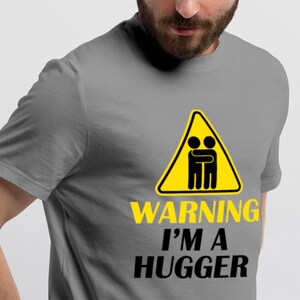 Warning I'm A Hugger Svg, Funny Free Hug Dealer Svg, Sarcastic Caution ...