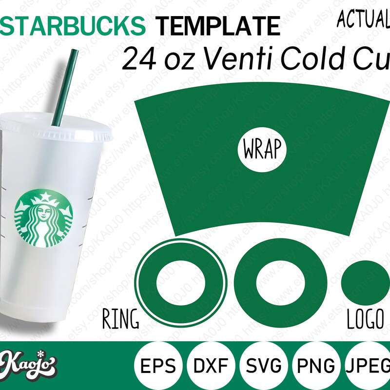 Starbucks Template - Etsy
