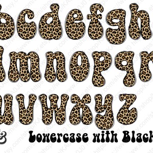 Leopard Print Doodle Letters PNG, Cute Leopard Pattern Alphabet ...
