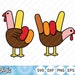 Peace Sign Turkey Hand SVG, I Love You Sign Turkey Hand SVG ...