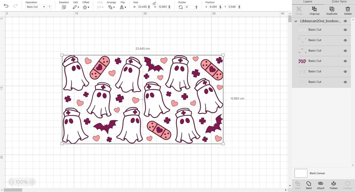 Boo Boo Crew Can Glass Svg, Ghost Nurse Can Glass Svg, Funny Nurse ...