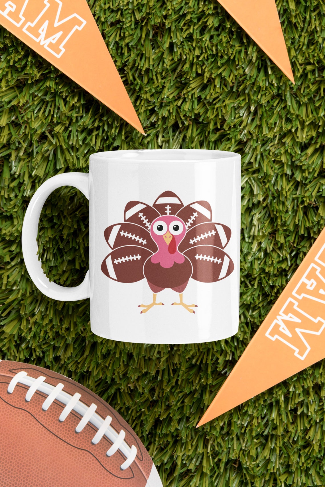 Turkey American Football SVG Thanksgiving Football Turkey | Etsy