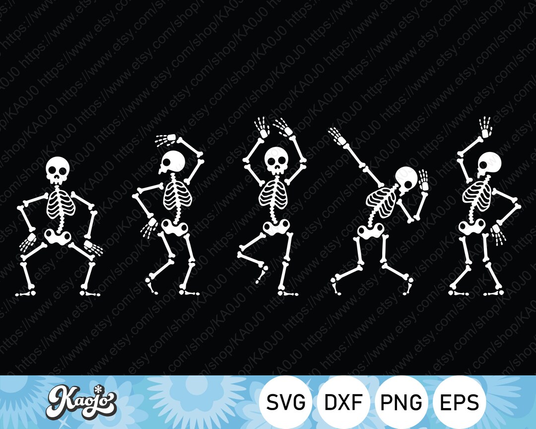 Dancing Skeleton SVG, Halloween Skeleton SVG, Funny Skeleton SVG ...