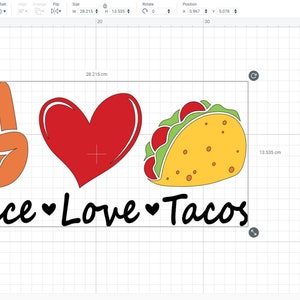 Peace Love Tacos SVG, Cinco De Mayo SVG, Tacos Lover SVG, Instant Download, Svg, Dxf, Png, Eps ...