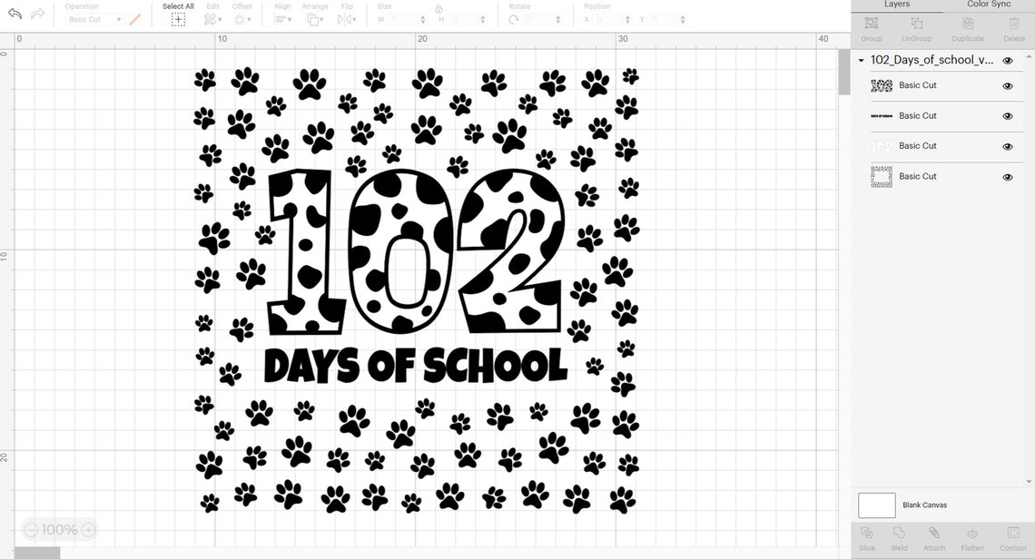 102 Days of School SVG, 102rd Day of School SVG, Teacher Days, Dog ...