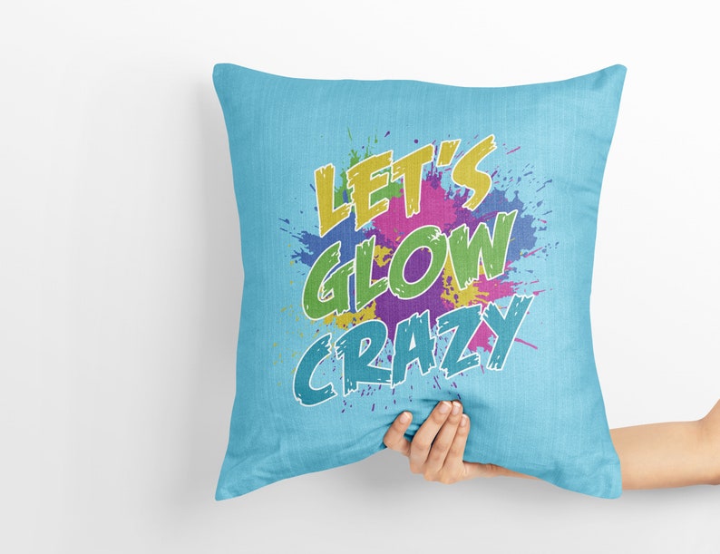Let's Glow Crazy Svg Glow Birthday Party Svg Paint - Etsy