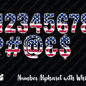 American Flag Doodle Letters PNG Bundle, Entire Doodle Alphabet ...