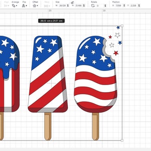 Popsicle American Flag Svg, Patriotic 4th of July Popsicle Svg ...