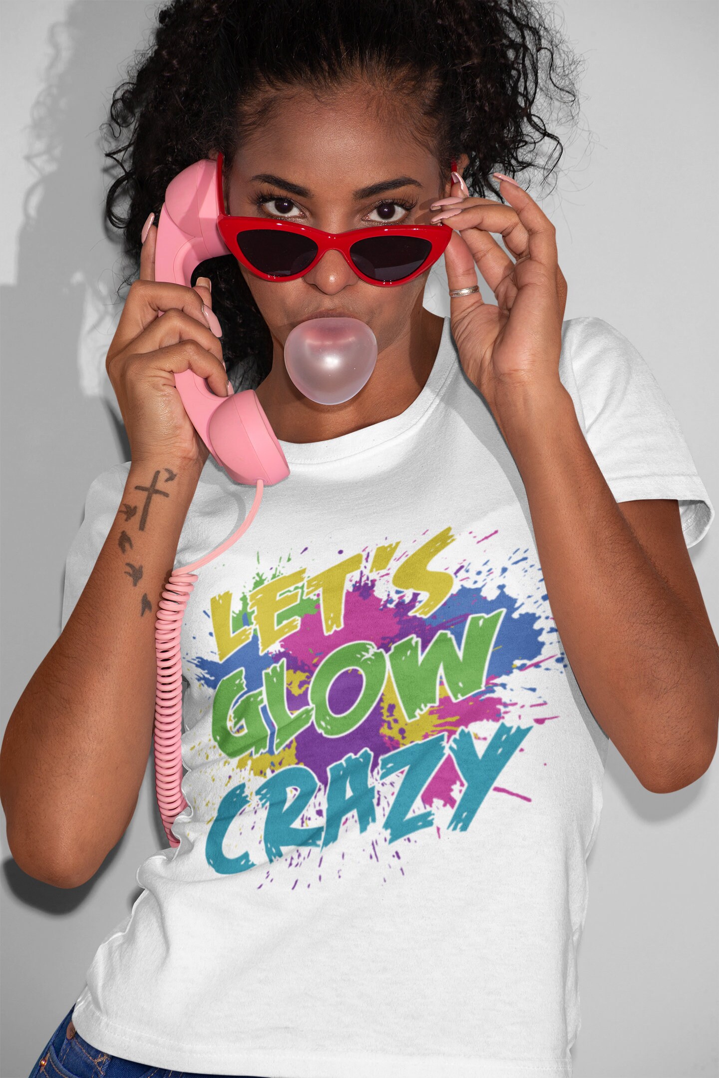 Let's Glow Crazy Svg Glow Birthday Party Svg Paint - Etsy