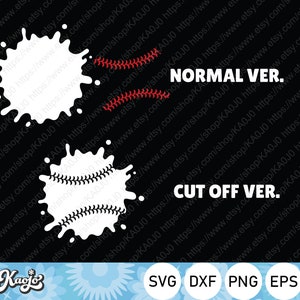 Splatter Sport Balls Bundle Svg, Baseball and Softball Splash Svg ...