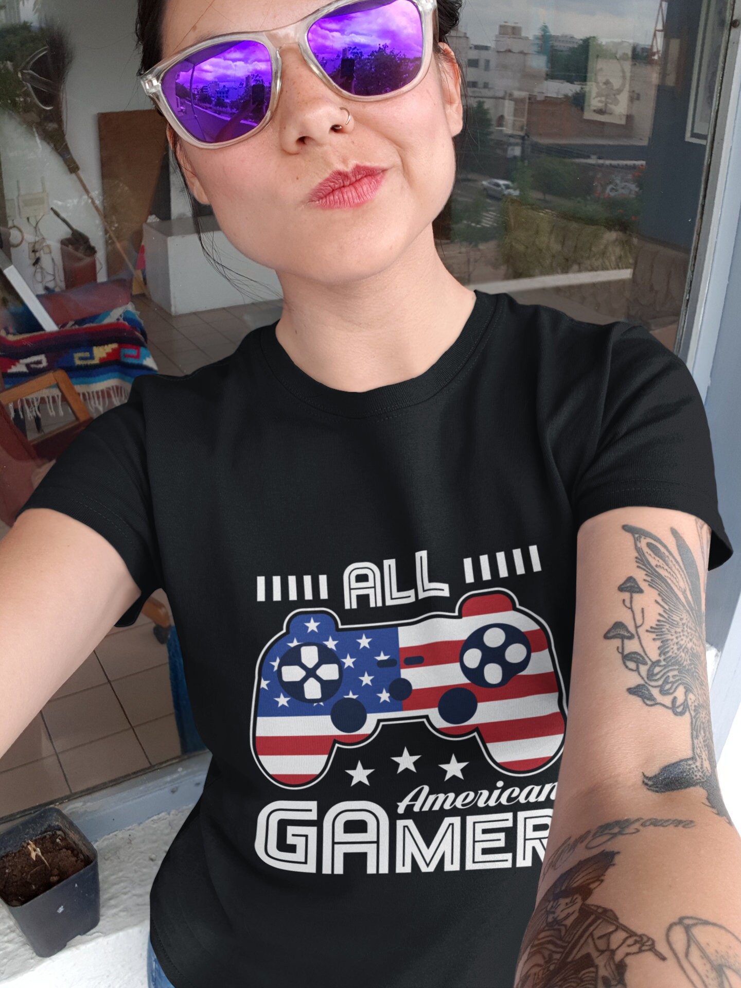 All American Gamer SVG, Patriotic 4th of July Gamer SVG, American Video ...