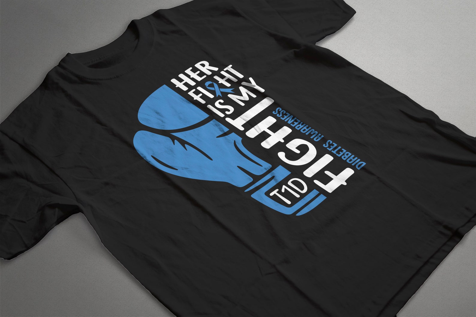 Her Fight is My Fight Diabetes Awareness Svg, Type 1 Diabetes Warrior ...