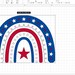 4th of July Rainbow Svg Bundle, Patriotic US Falg Rainbow Svg, American ...