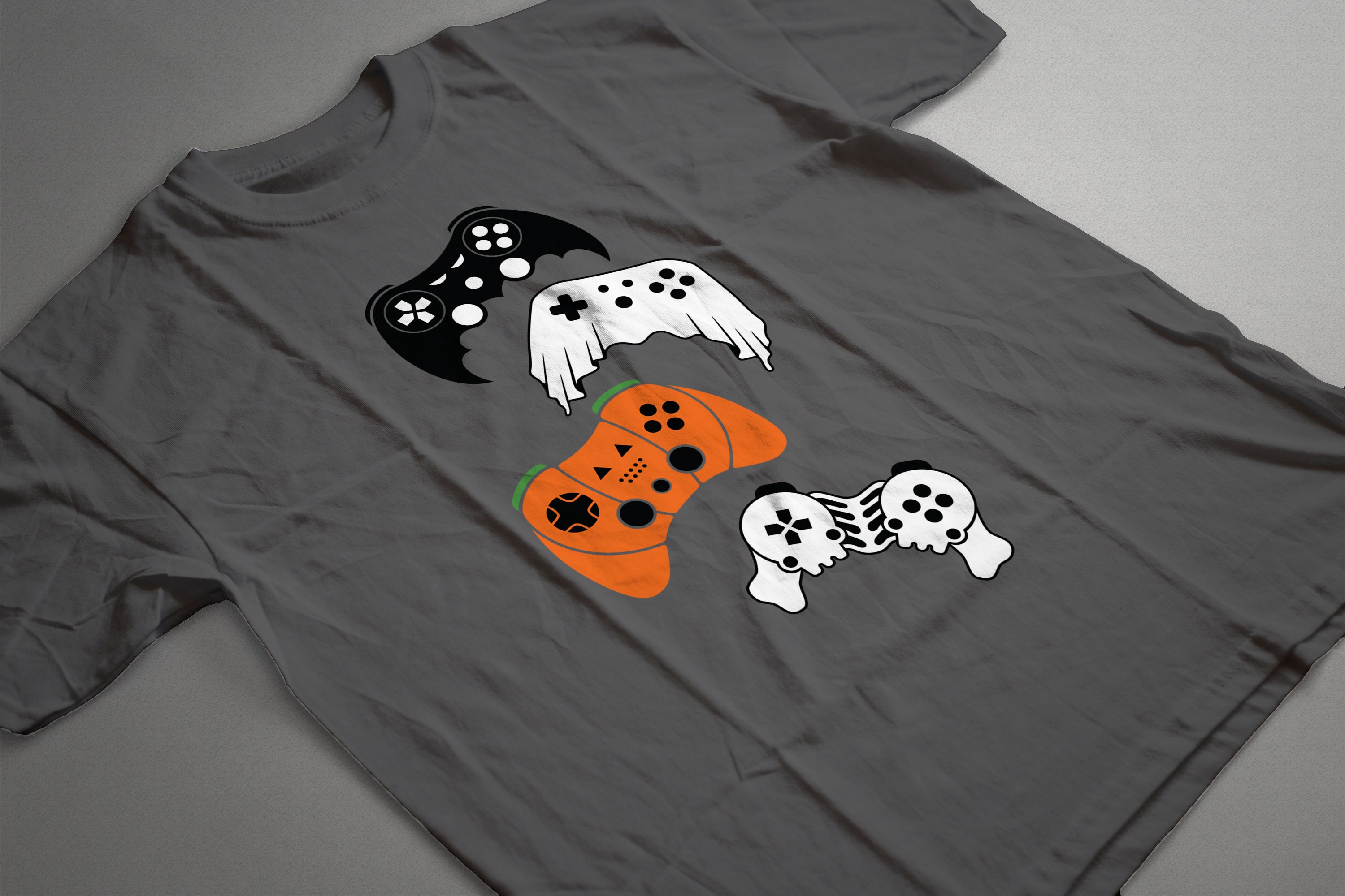 Halloween Game Controller SVG Bundle, Spooky Joysticks SVG, Funny Gamer ...