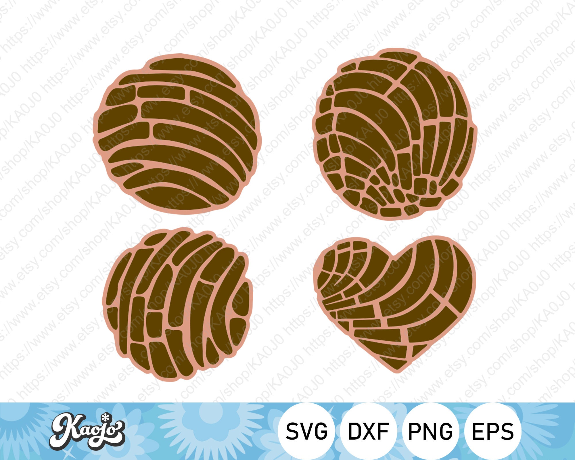 Mexican Conchas SVG Bundle Pan Dulce SVG Cafecito Y Chisme - Etsy