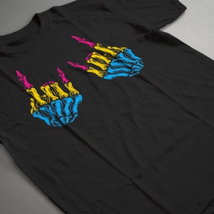 LGBTQ Pride Skeleton Rock Hand Svg, Rock N Roll Gay Svg, Rainbow Pride ...