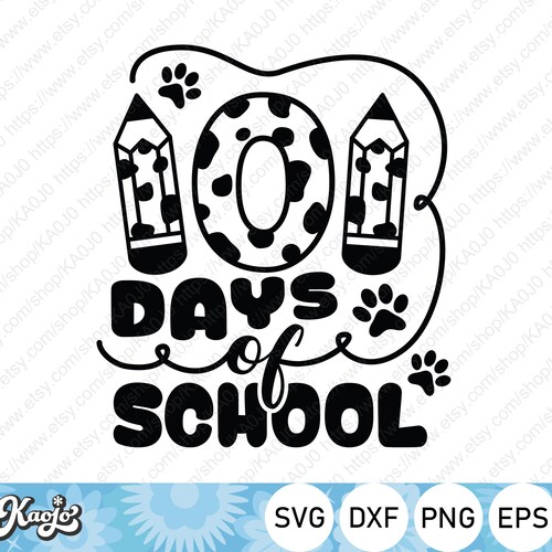 101 Days of School SVG 100th Day of School SVG Teacher Days - Etsy